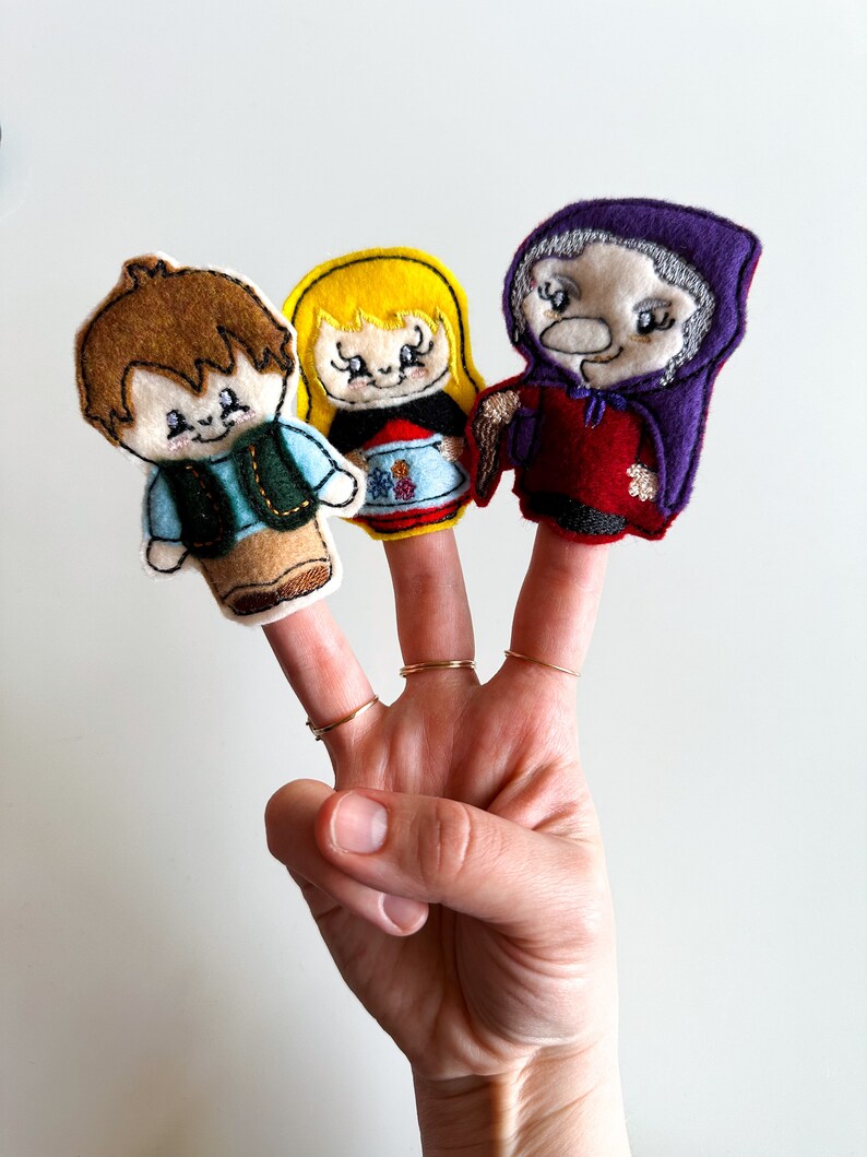 Hansel and Gretel Felt Finger Puppet Story Bag, Storytelling for Kids ...