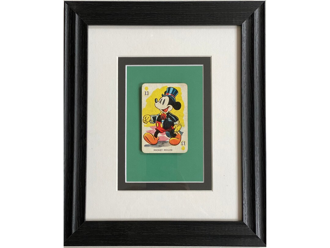 Mickey Mouse Vintage Disney Playing Card Perfect Gift Ideas 23 X 28.5cm ...