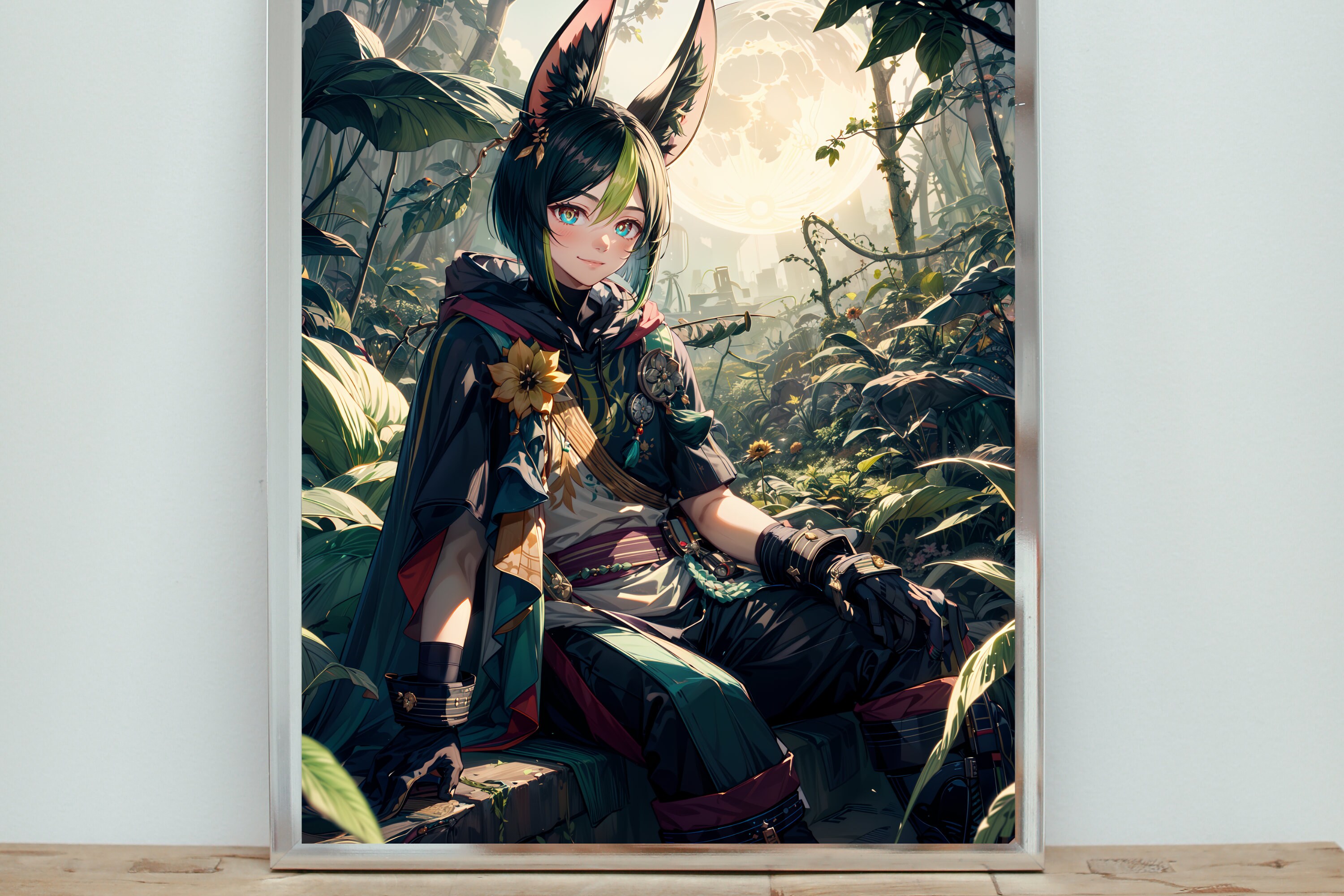 Tignari Genshin Impact Printable Art, Digital Paper Set, Stickers ...