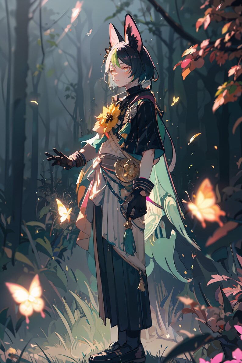 Tignari Genshin Impact Printable Art, Digital Paper Set, Stickers ...