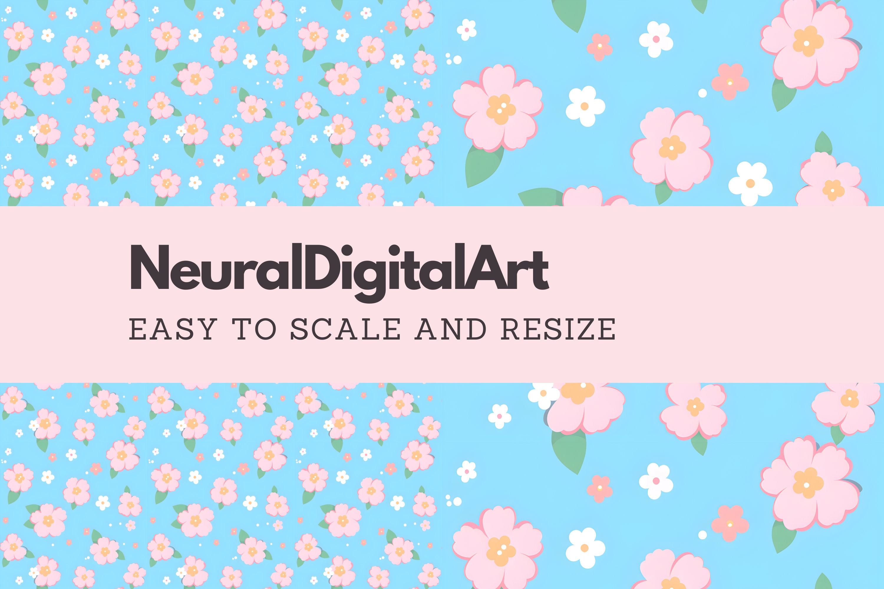 Kawaii Flowers Digital Paper, Cute Flowers Pattern, Pink Floral, Cute ...