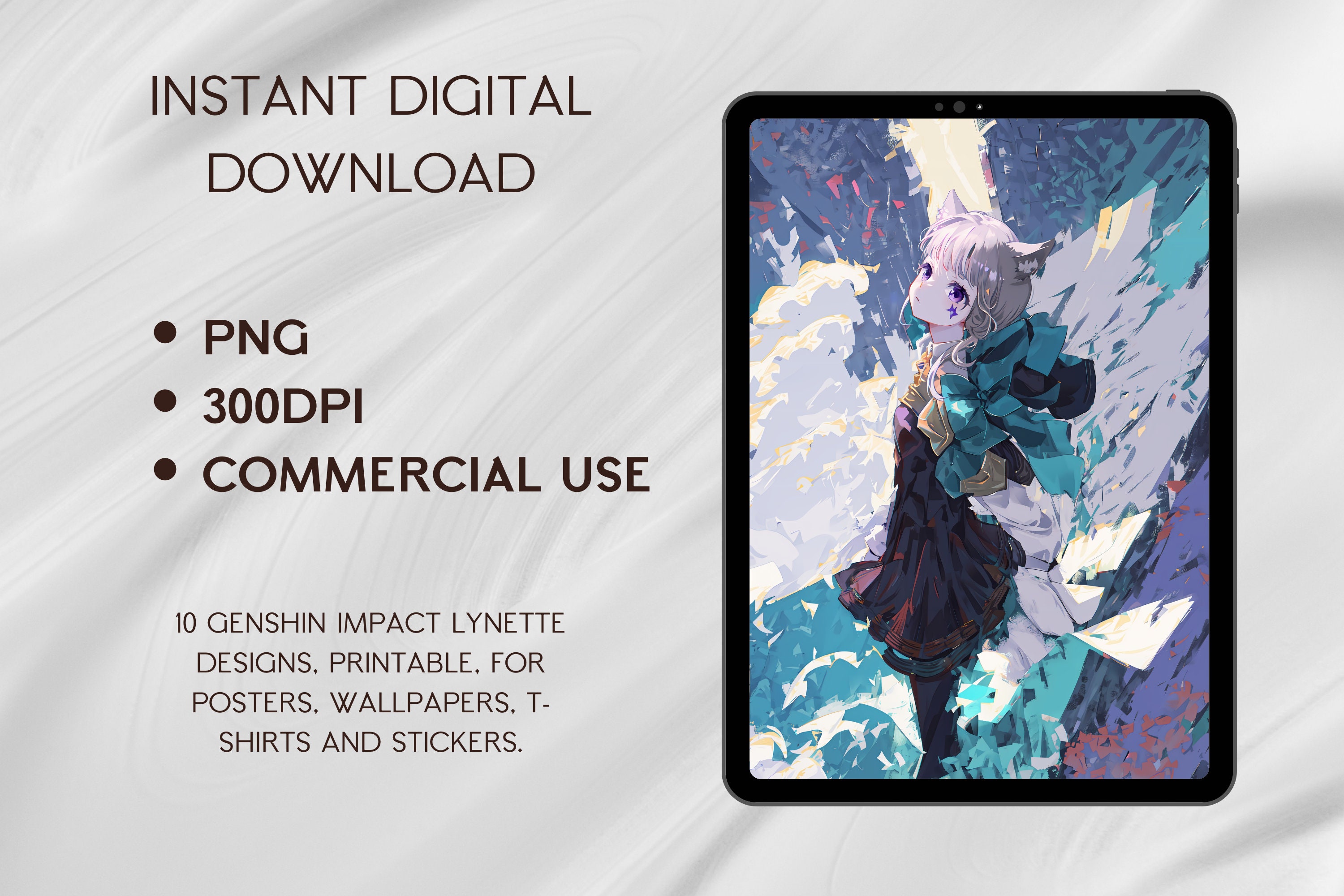 Lynette Genshin Impact, Digital Poster, Lynette Printable, Lynette ...