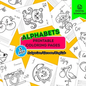 Printable Alphabet Coloring Pages, ABC Coloring, Alphabet Activity ...