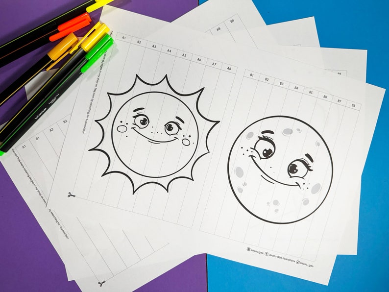 6 Agamographs, Optical Illusions, Printable Coloring Pages, Print ...