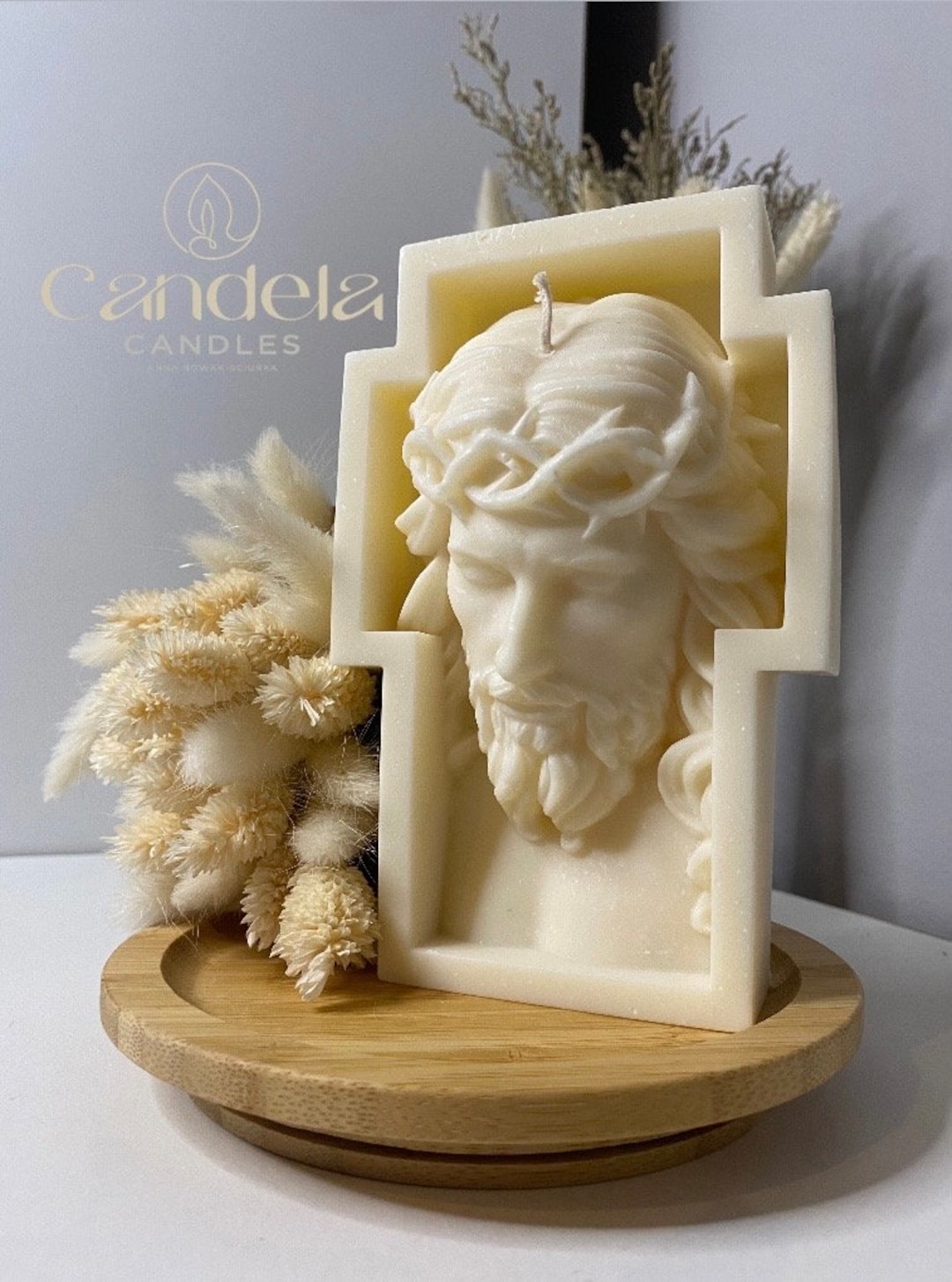 Jesus Jesus Candle Jesus Christ Christian Candle Religious Candle Jesus ...