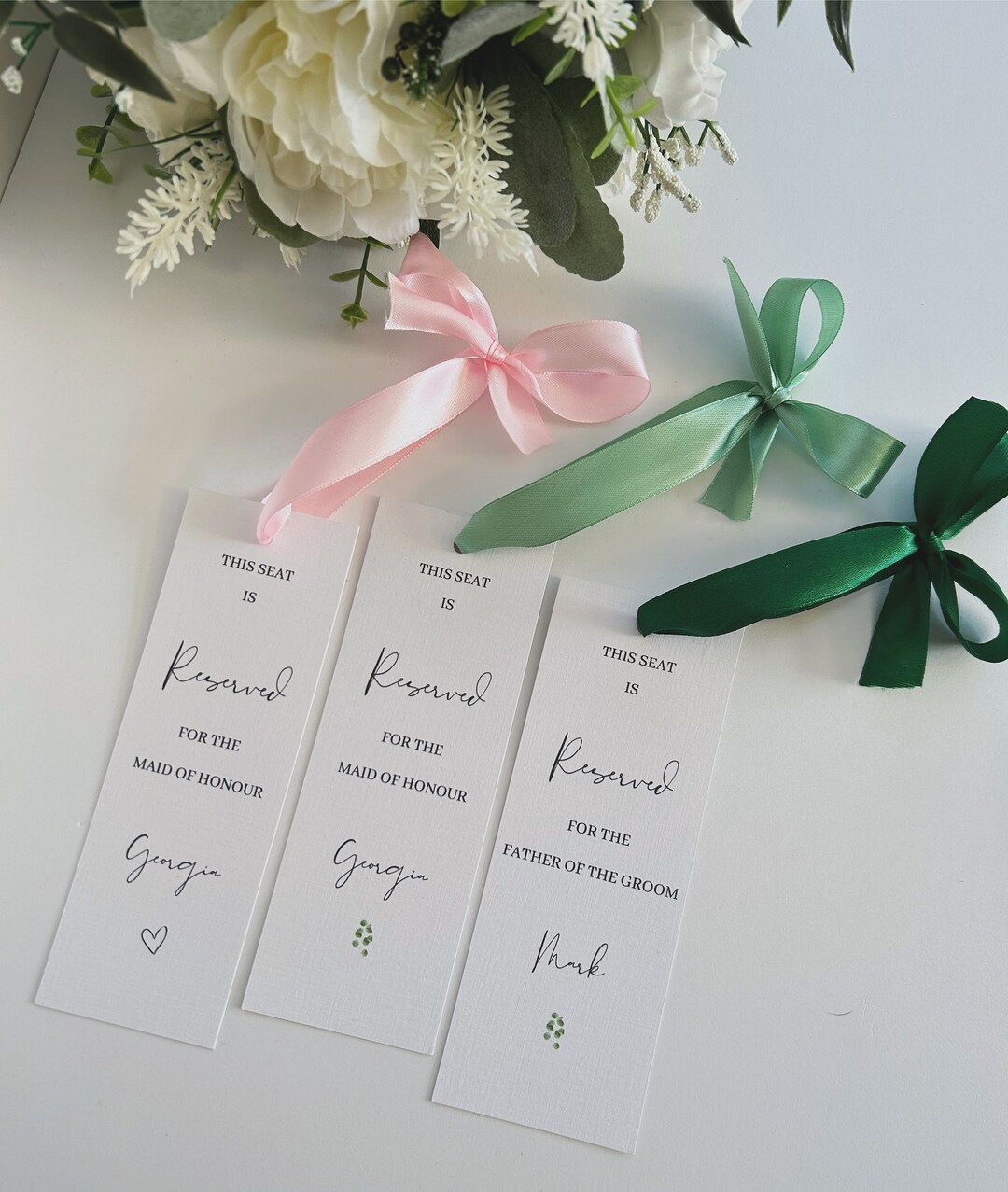 Reserved Seat Tag, Wedding Seat Sign, Wedding Reserved Sign, Seating ...