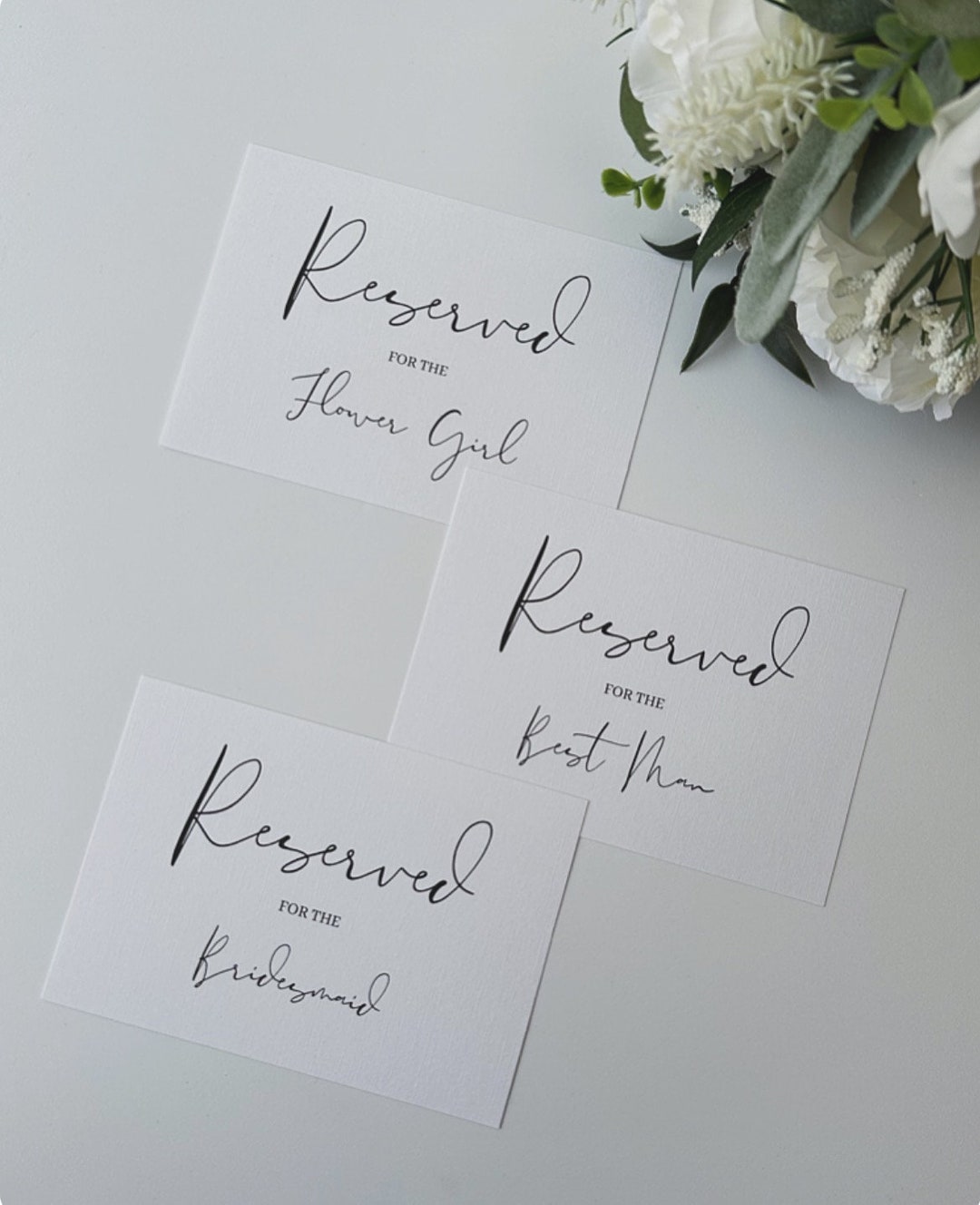 Personalised Wedding Reserved Seat Tag - Etsy UK