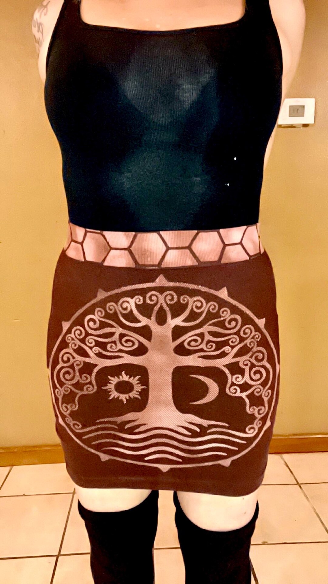 Tree of Life Mini Skirt - Etsy