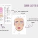Make-up Face Chart, Make-up Consultation, Printable Face Chart, Eye ...
