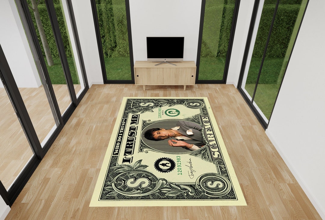 Scarface Rug, Dollar Rug, Tony Montana Rug, Salon Rug, Popular Rug ...