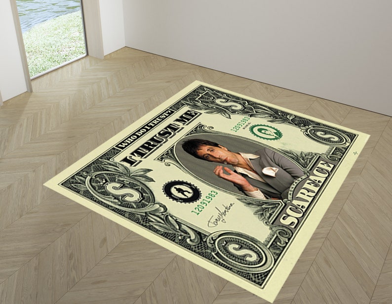Scarface Rug, Dollar Rug, Tony Montana Rug, Salon Rug, Popular Rug ...