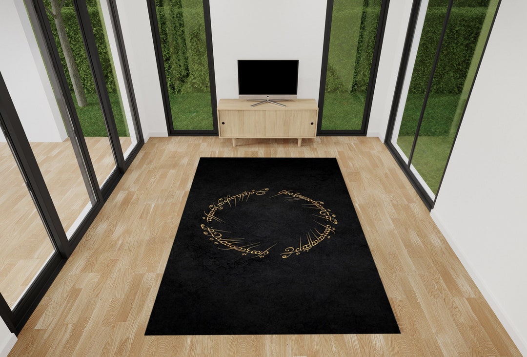 Lord of the Rings Rug, LOTR Rug, Living Room Rug, Home Decor Rug, Area ...