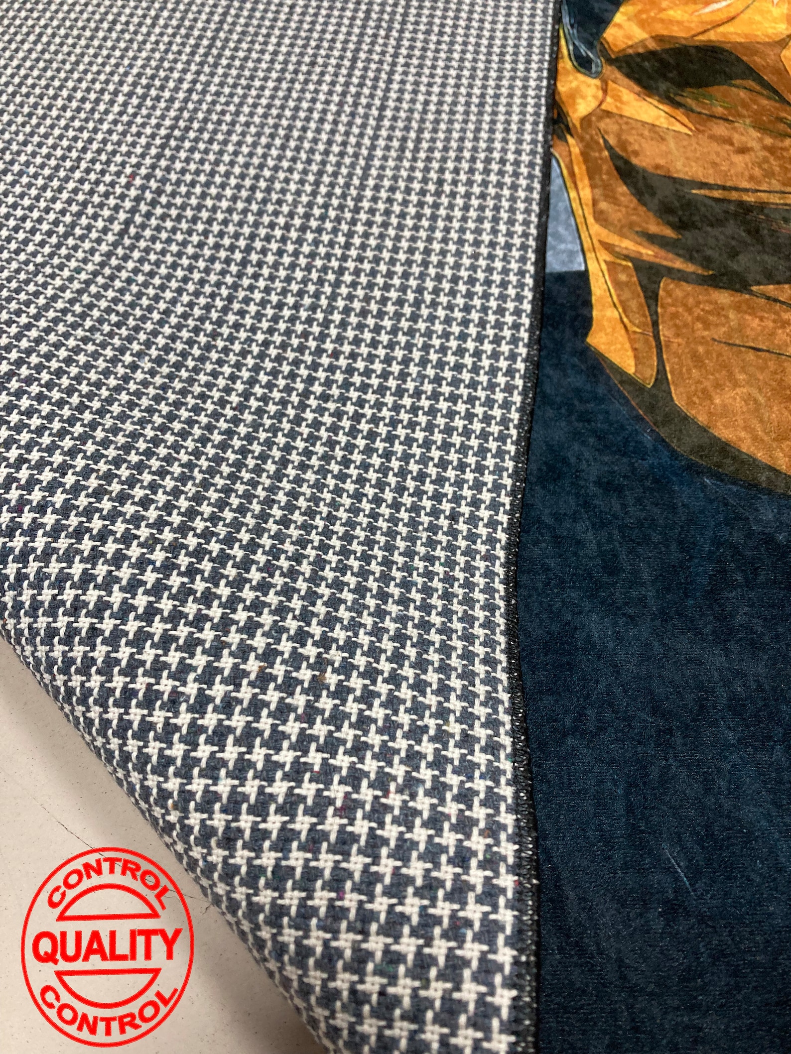 Art Deco Rug Indigo Blue and Beige Rug Area Rug Decorative - Etsy