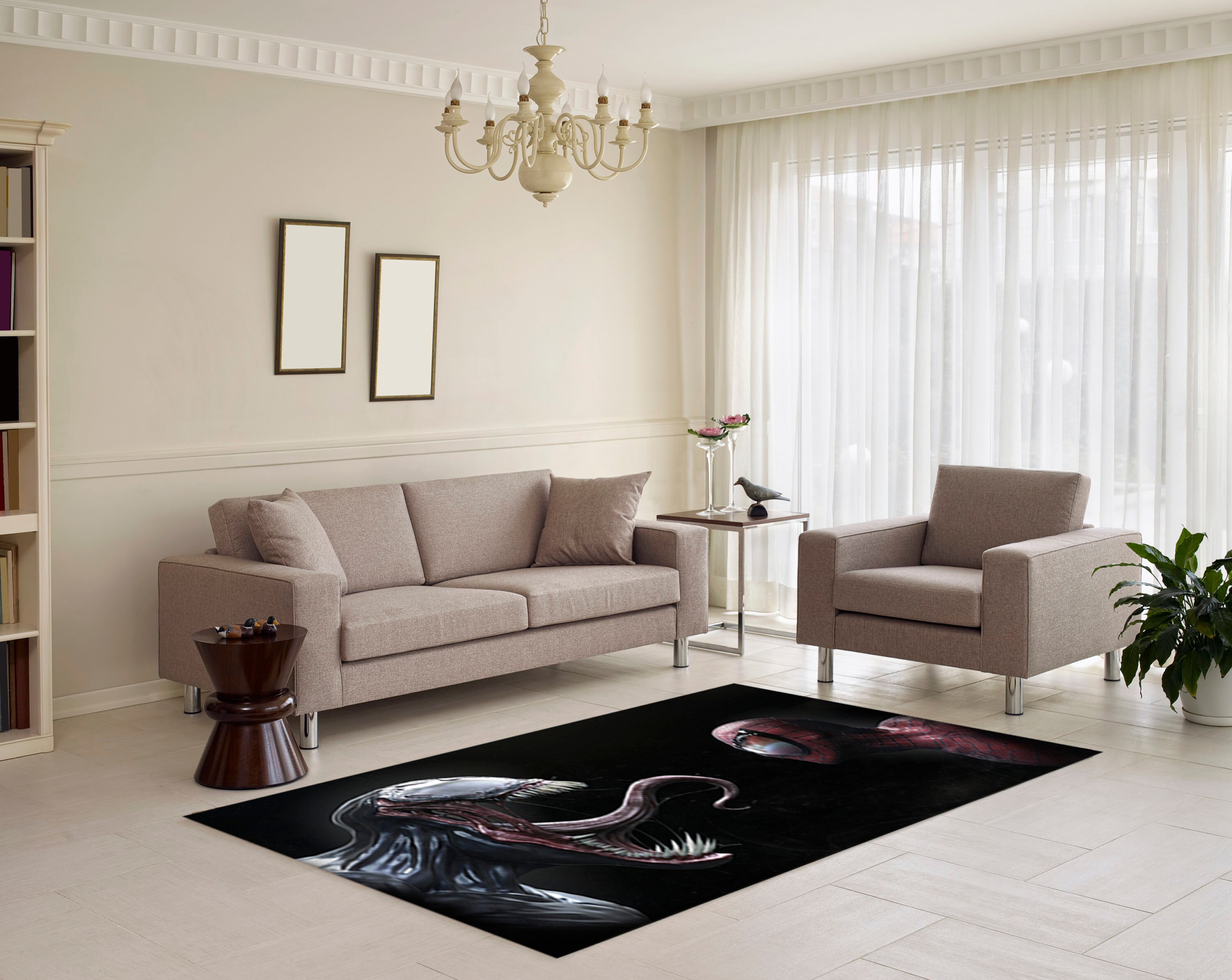 Spiderman Rug, Venom Rug, Superhero, Venom and Spiderman Rug, Home ...