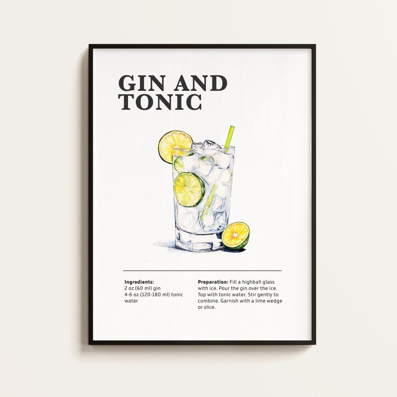 Gin Poster - Etsy