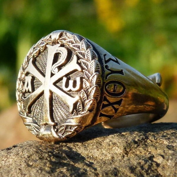 Chi Rho Ring - Etsy