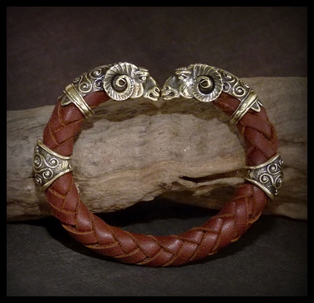 Ram Bracelet Ancient Greek Torc Bracelet Celtic Braid Ragnar - Etsy