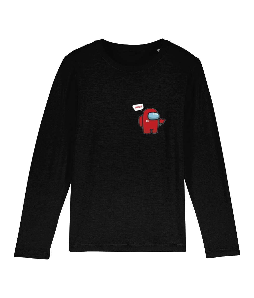 Among Us, Imposter Long Sleeved Kids Unisex T-shirt red Character - Etsy