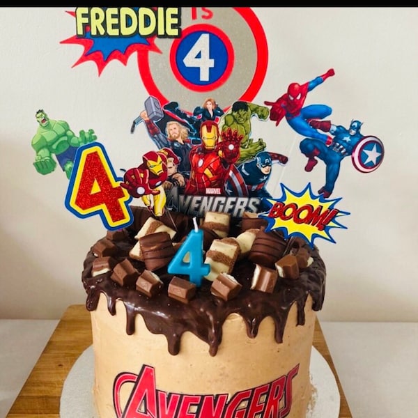 Avengers Cake Topper - Etsy