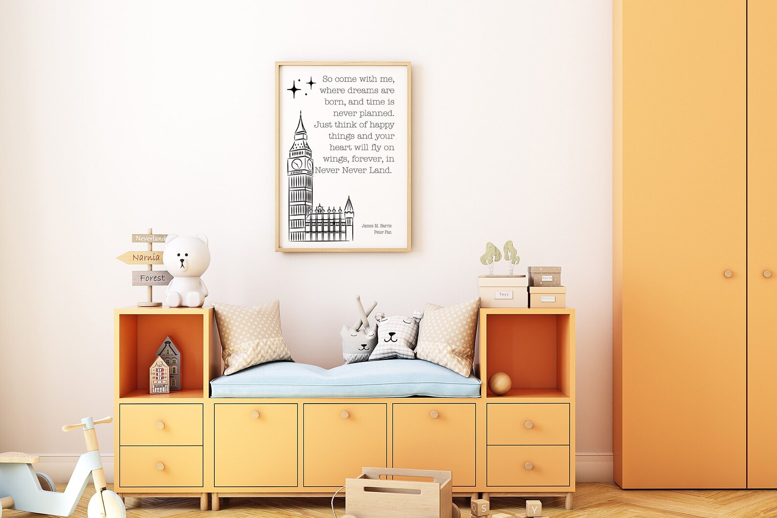 Peter Pan PRINTABLE Quote Art, Never Land Quote, Digital Download ...