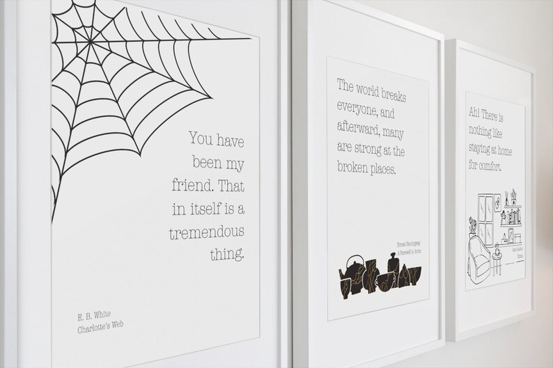 Charlotte's Web PRINTABLE Quote Art, Literary Quote Art, Gift for ...