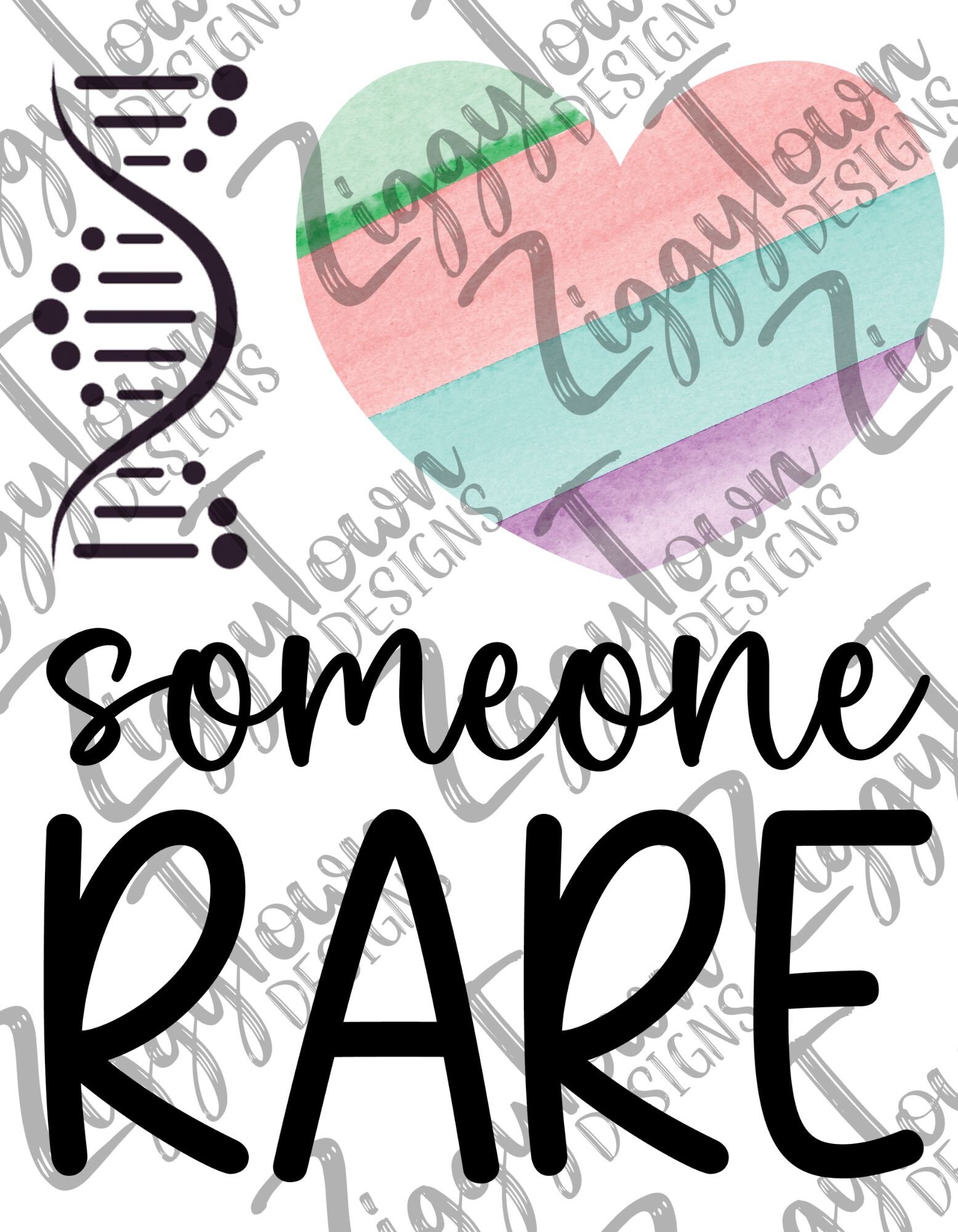 DIGITAL SVG - I Love Someone Rare Rare - Rare Disease Awareness - Rare ...