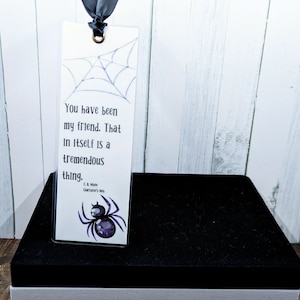Charlottes Web Bookmark, Spider Bookmark, Charlotte's Web Quote, EB ...