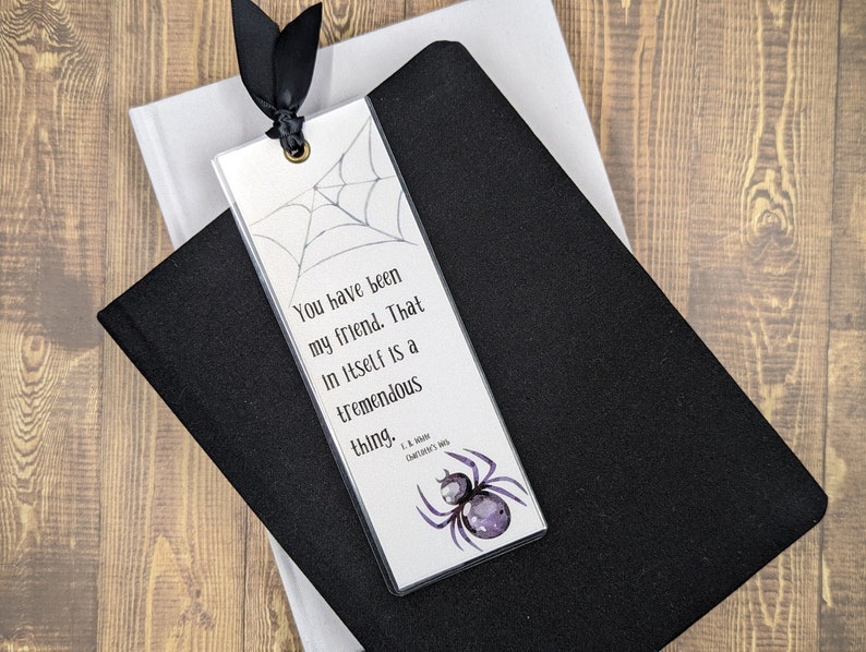 Charlottes Web Bookmark, Spider Bookmark, Charlotte's Web Quote, EB ...