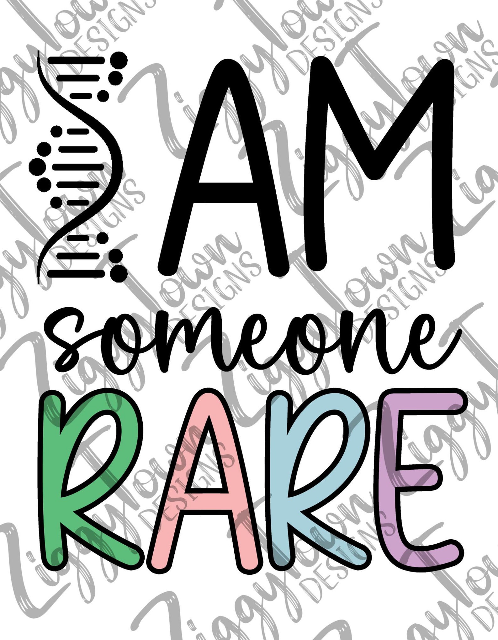DIGITAL SVG - I Am Rare - Rare Disease Awareness - Rare Disorder ...
