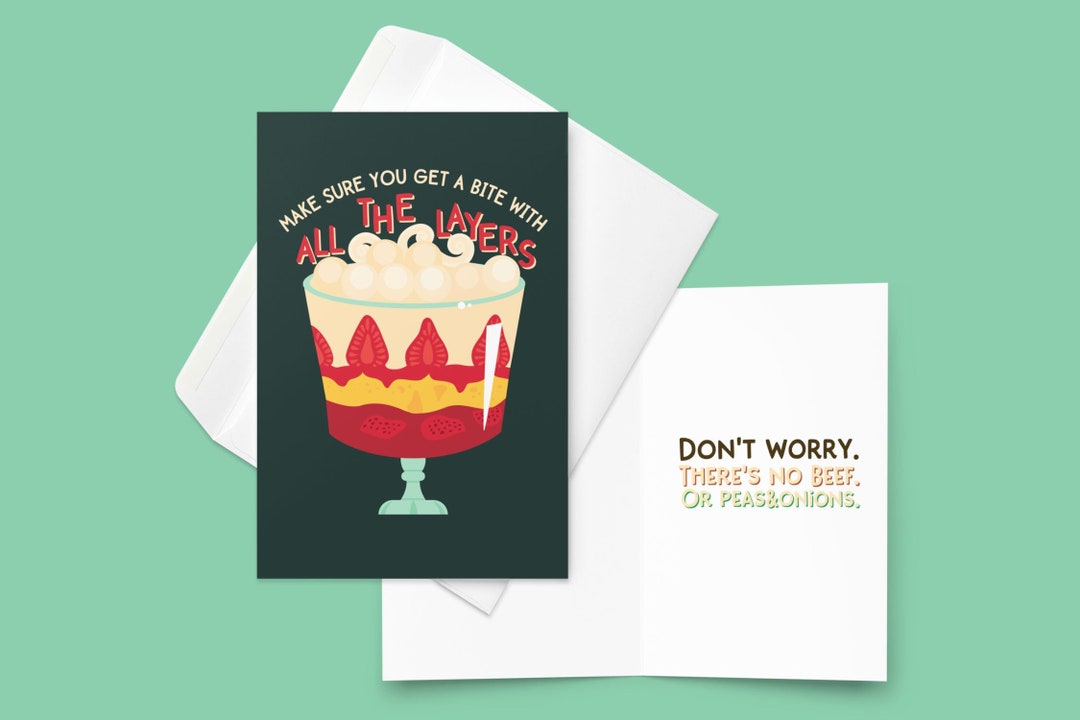 All the Layers, Friends Birthday Card, Funny Friends Card, Celebration ...