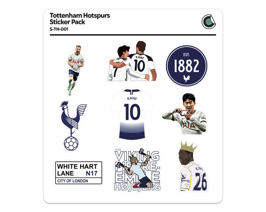 25% OFF Tottenham Hotspurs Football Vinyl Sticker Pack, Spurs Stickers ...