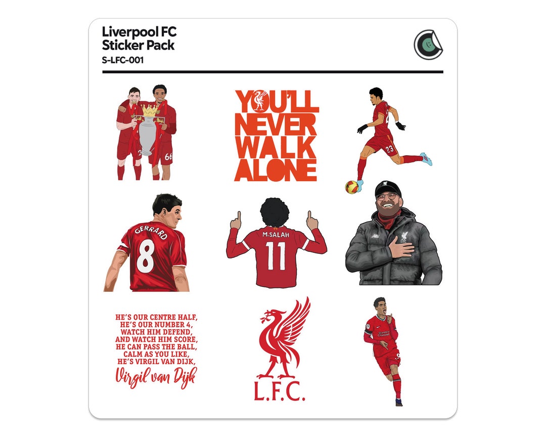 25% OFF Liverpool Football Vinyl Sticker Pack, You'll Never Walk Alone ...