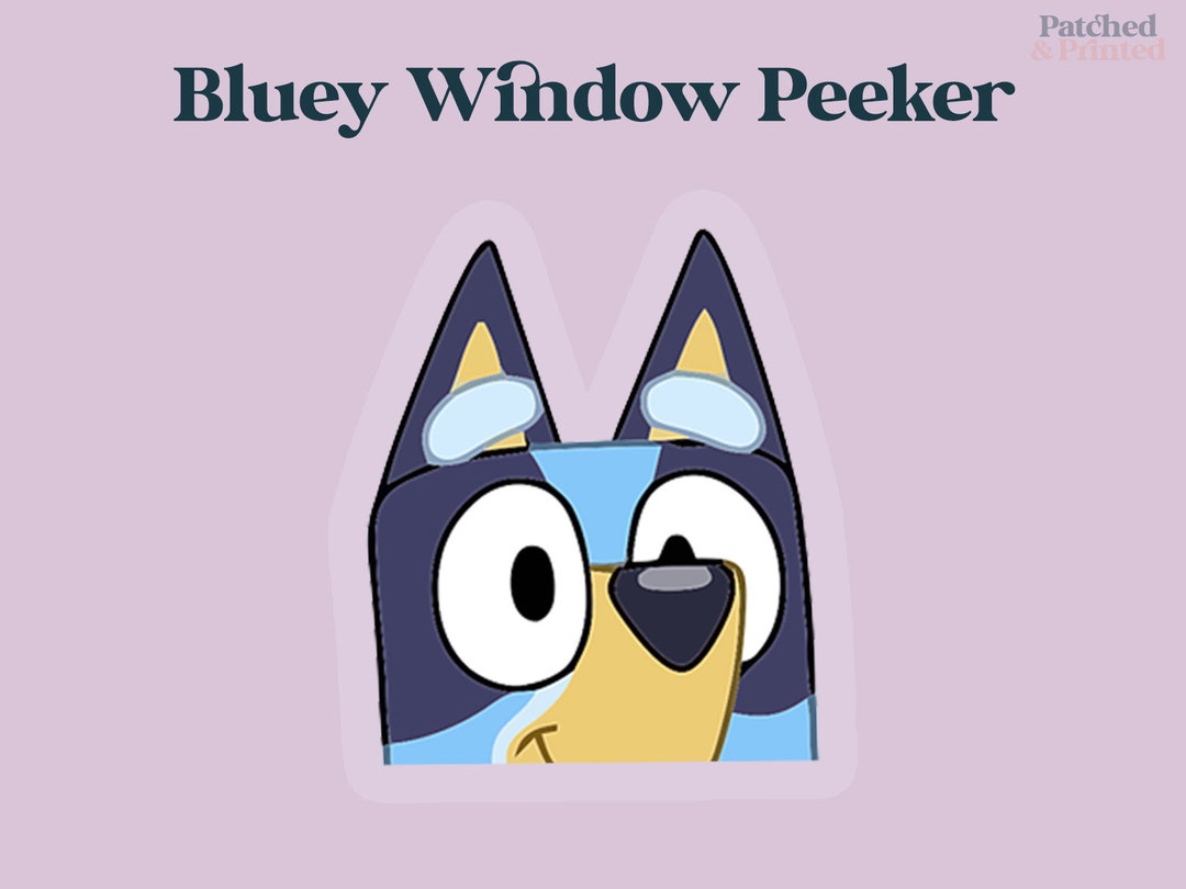 Bluey Car Sticker Car Vinyl Sticker Window Decal Toddler - Etsy UK
