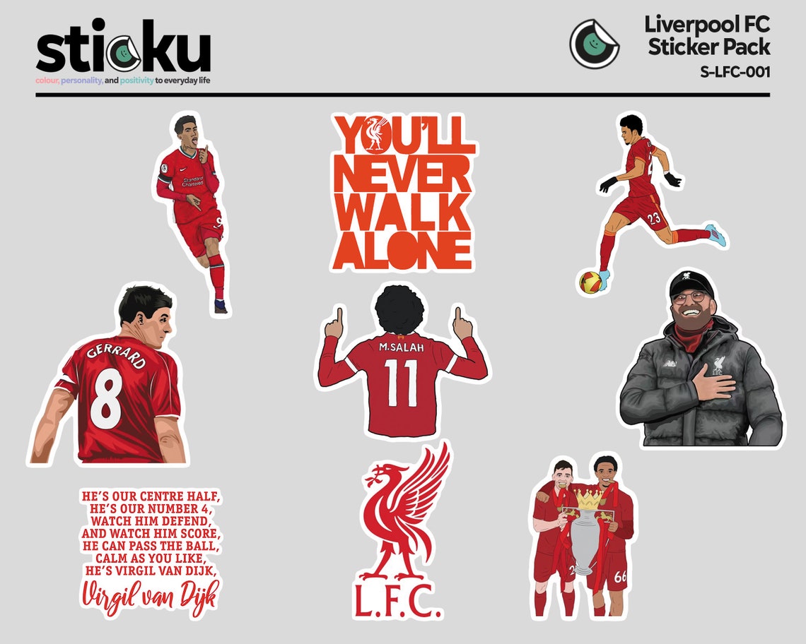 25% OFF Liverpool Football Vinyl Sticker Pack You'll - Etsy