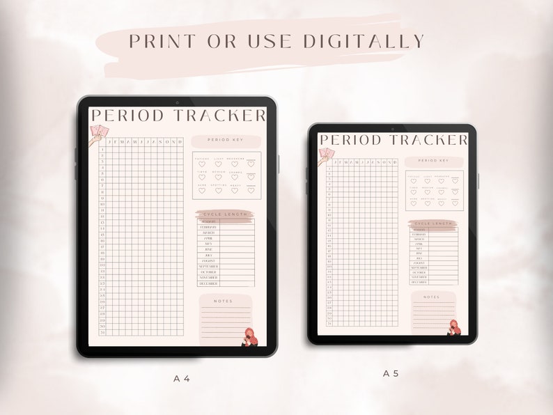 Period Tracker Printable | Period Journal | Symptom Tracker | Fertility ...