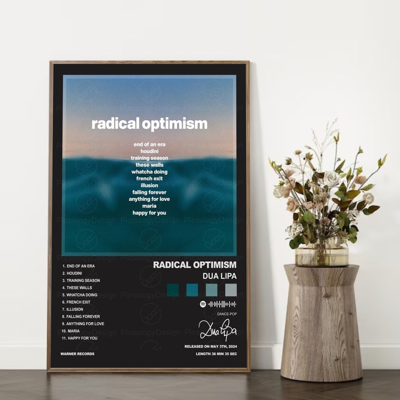 Dua Lipa - Radical Optimism Album Cover Art Print (digital Download) - Etsy