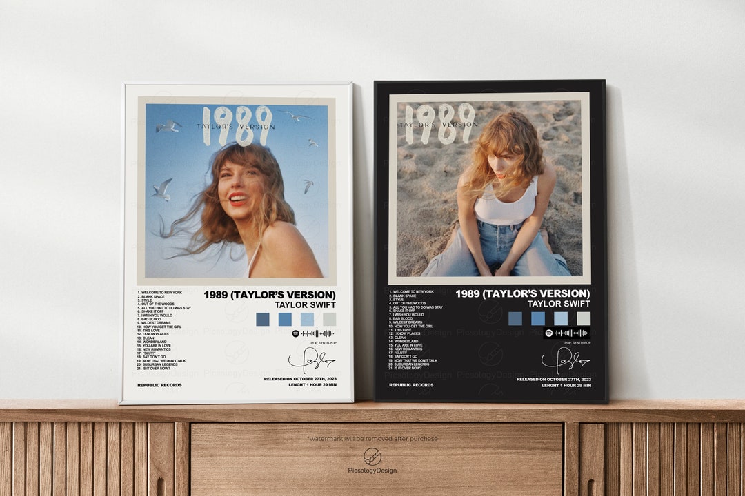 Taylor Swift 1989 Taylor's Version Album Cover, Music Poster, Digital ...