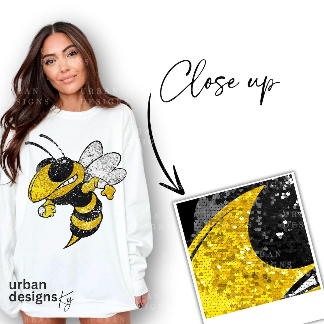 Yellow Jackets Faux Sequins High Resolution Realistic Texture PNG ...