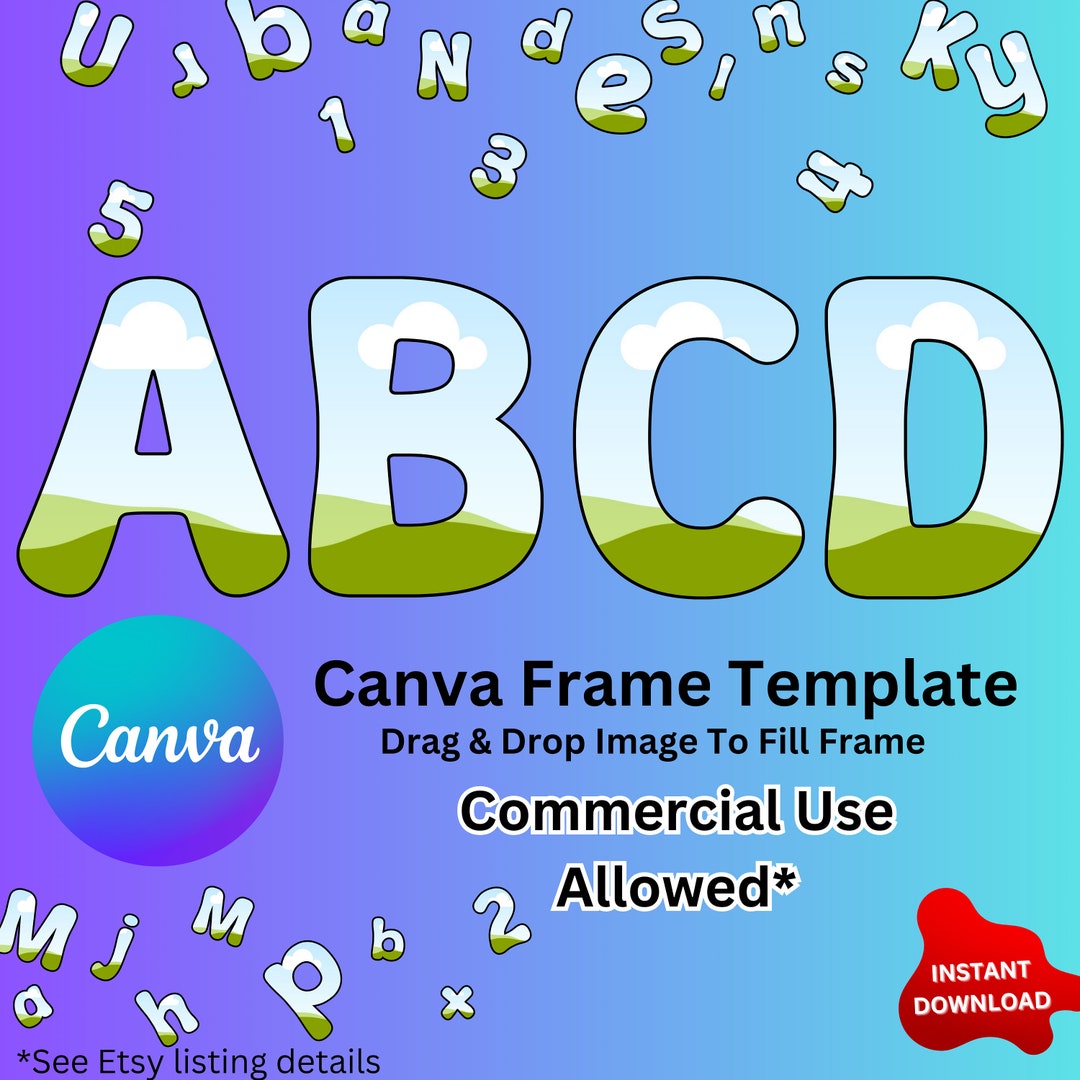 Fill Your Own Letters On Canva With Commercial Use Allowed Drag And Drop Alphaset Alphabet