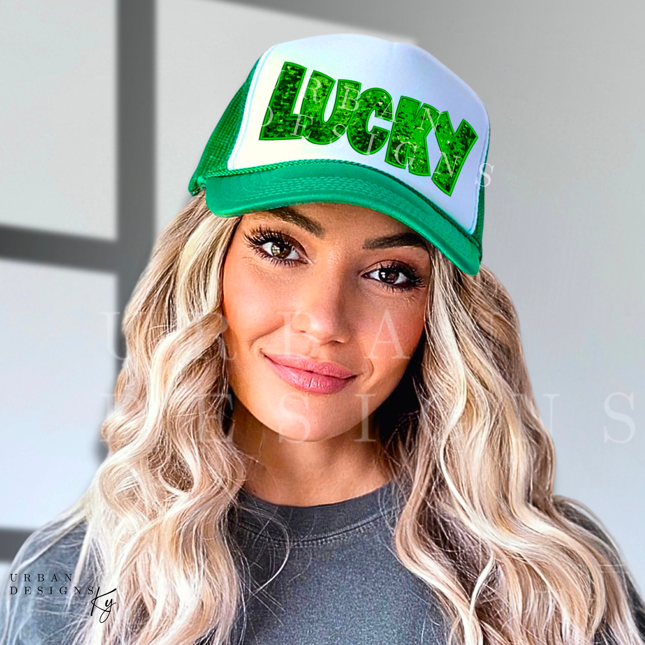 Lucky Realistic Faux Embroidery PNG, Glitter Sequins Alpha, Faux Patch Sport Athletic ...