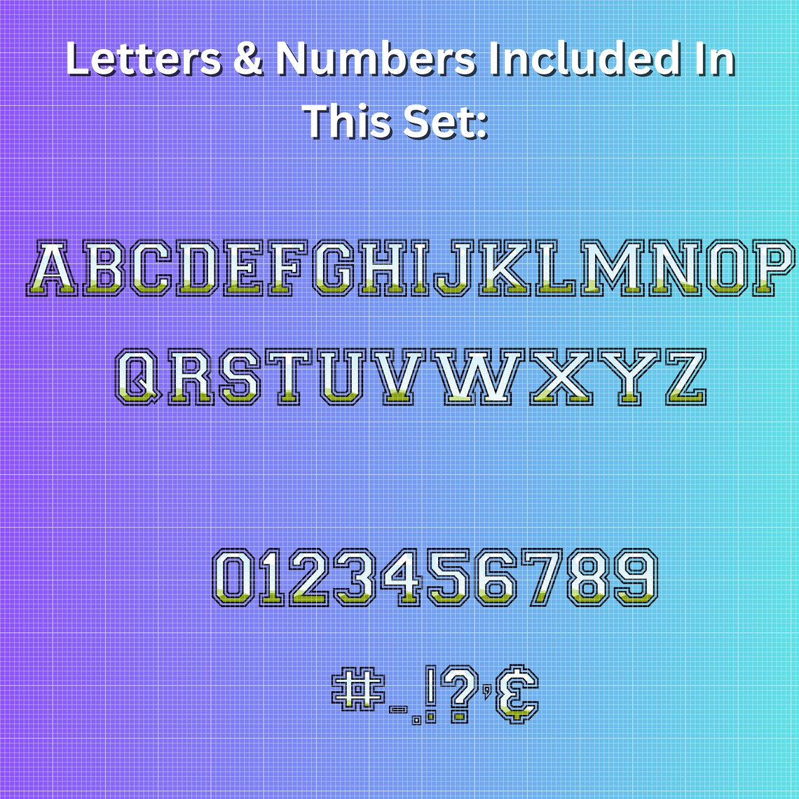 Fill Your Own Letters on CANVA With Commercial Use Allowed Drag and ...