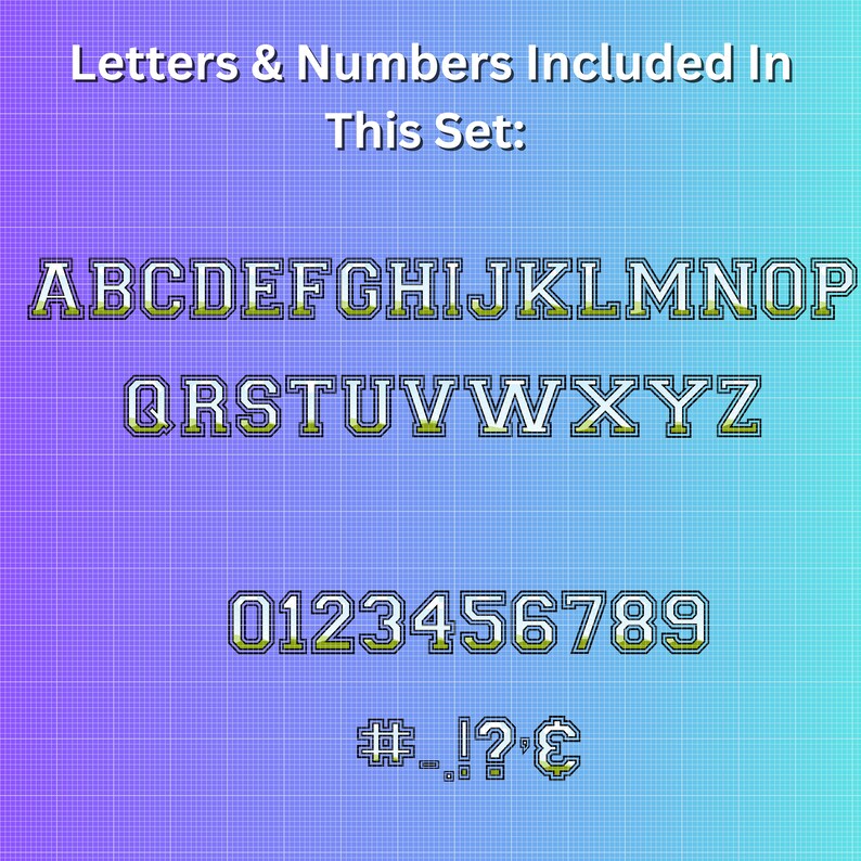 Fill Your Own Letters on CANVA With Commercial Use Allowed Drag and ...