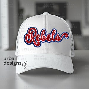 Rebels Faux Sequins Handwritten Script Rebels Faux Glitter Sequins ...