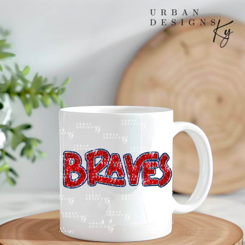 Braves Faux Sequins High Resolution 300dpi PNG, Realistic Texture PNG ...