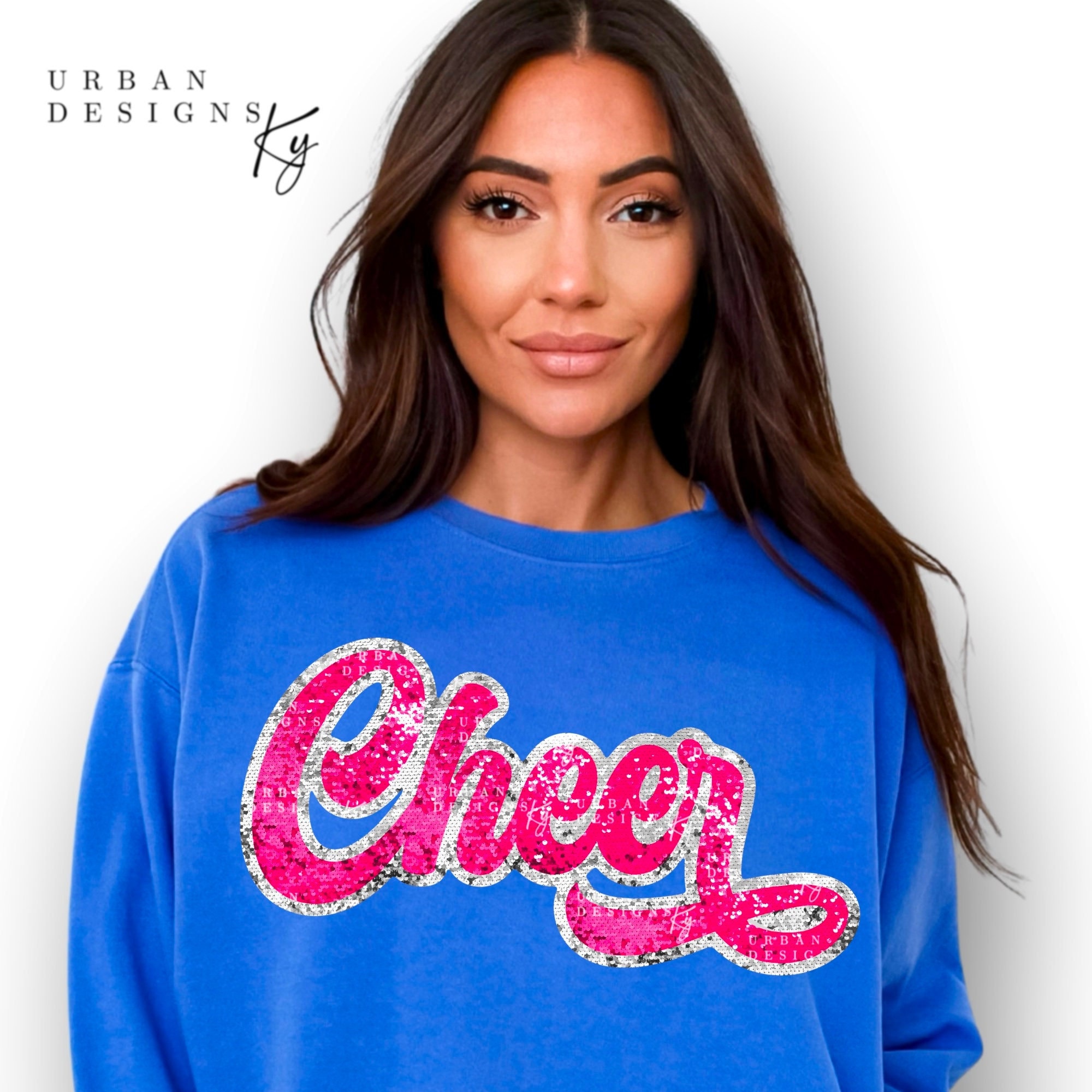 Cheer Faux Sequins High Resolution Realistic Texture PNG, Handwritten ...