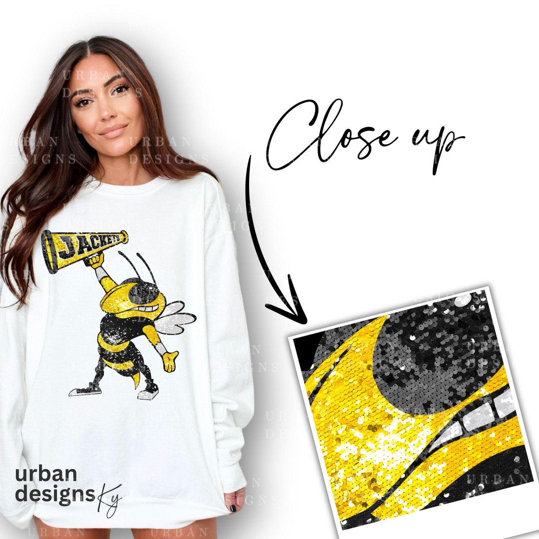 Yellow Jackets Faux Sequins High Resolution Realistic Texture PNG ...