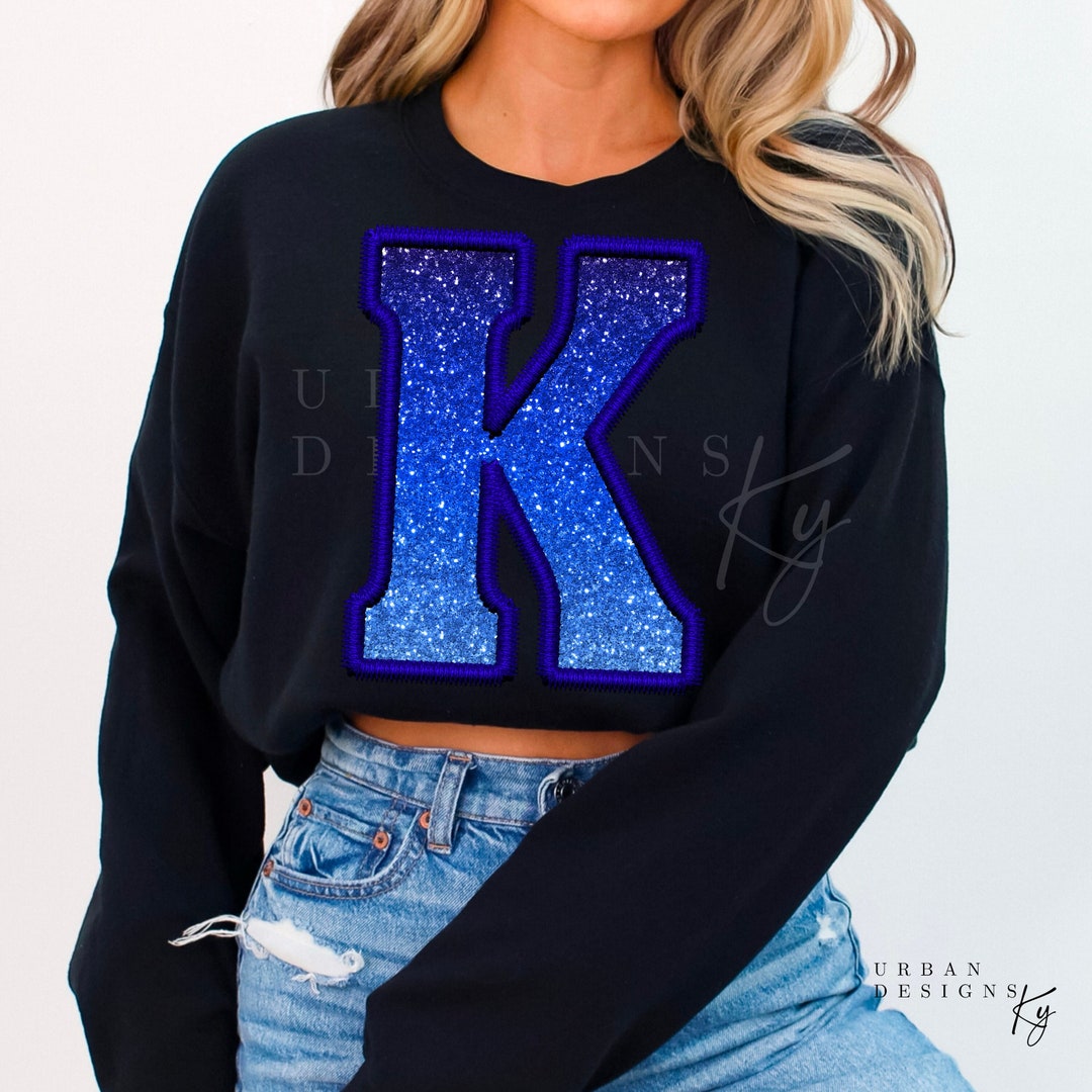Kentucky Realistic Faux Embroidery Glitter, Faux Patch Sport Athletic PNG,DTF Digital, High ...