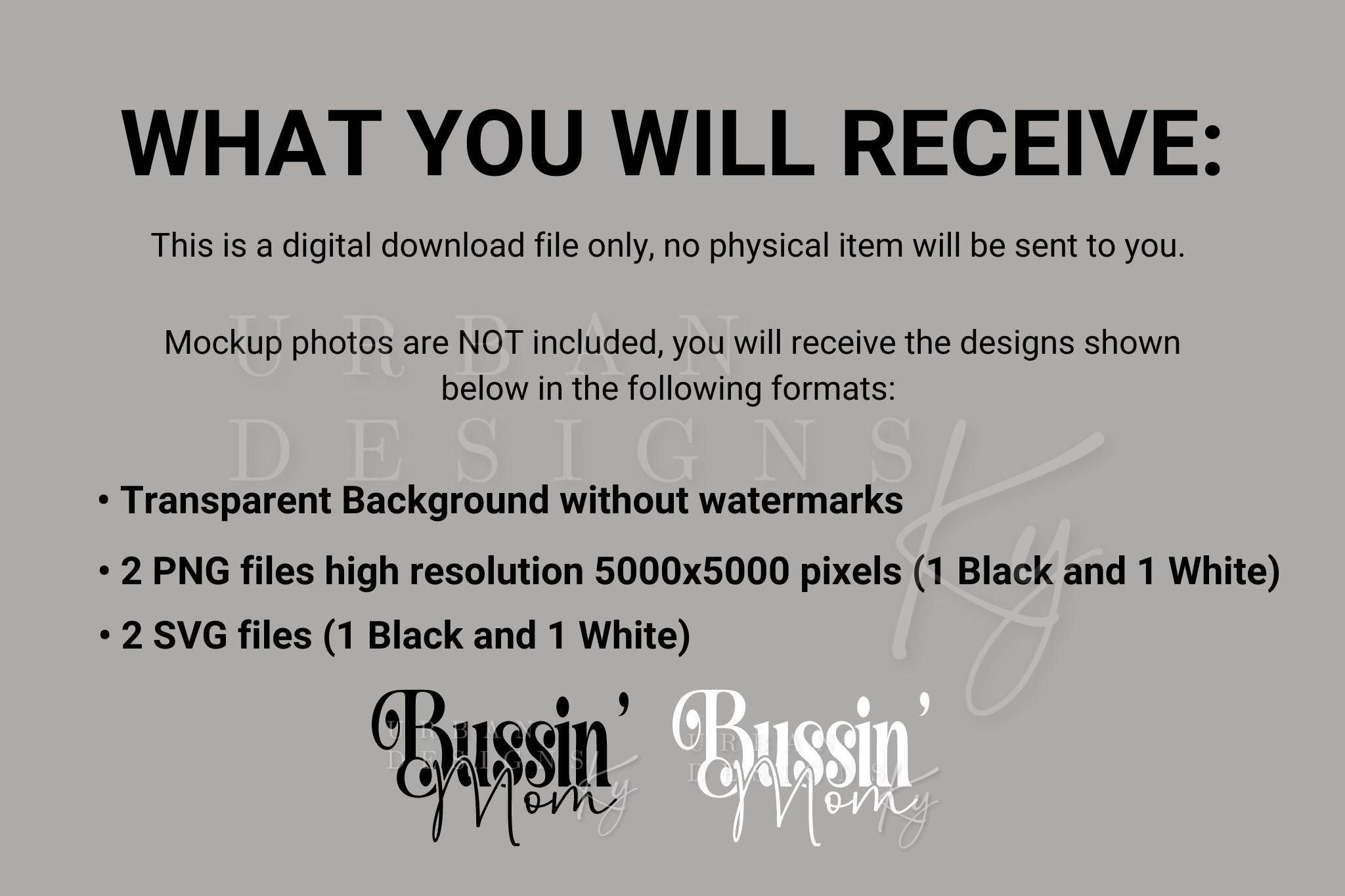 Bussin Mom SVG PNG, Mom Shirt, High Res Transparent Background for Dtf ...