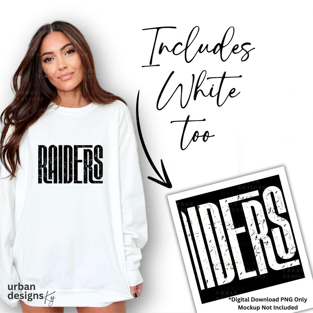 Raiders PNG Vintage Retro Raiders Png Distressed DTF Digital High ...