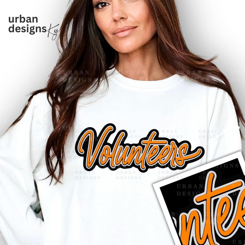 Volunteers SVG PNG Bundle, Volunteers Png Svg Football Basketball Back ...